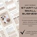 Start up Business Guide & Workbook, Small Business Planner, Small ...