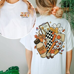 Fall Nurse Shirt Nurse Thanksgiving Shirt Thankful Nurse - Etsy