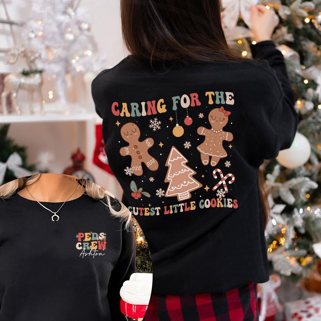 Peds Nurse Christmas Shirt, Pediatrics Nurse Shirt, Caring for Little ...