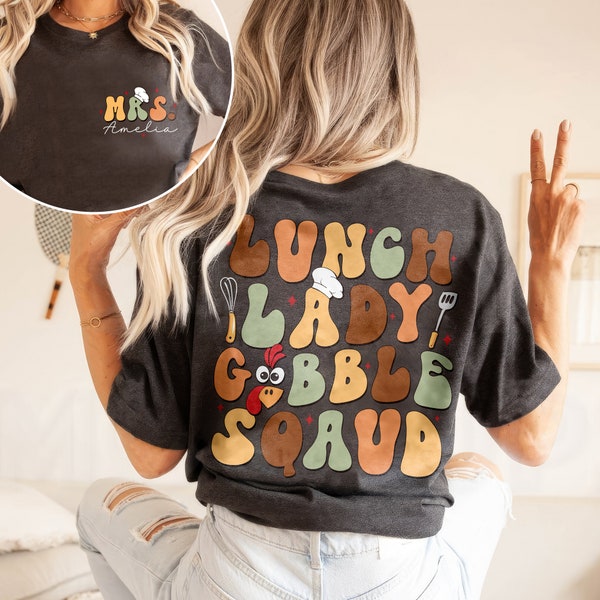 Lunch Lady Gobble Squad Svg - Etsy