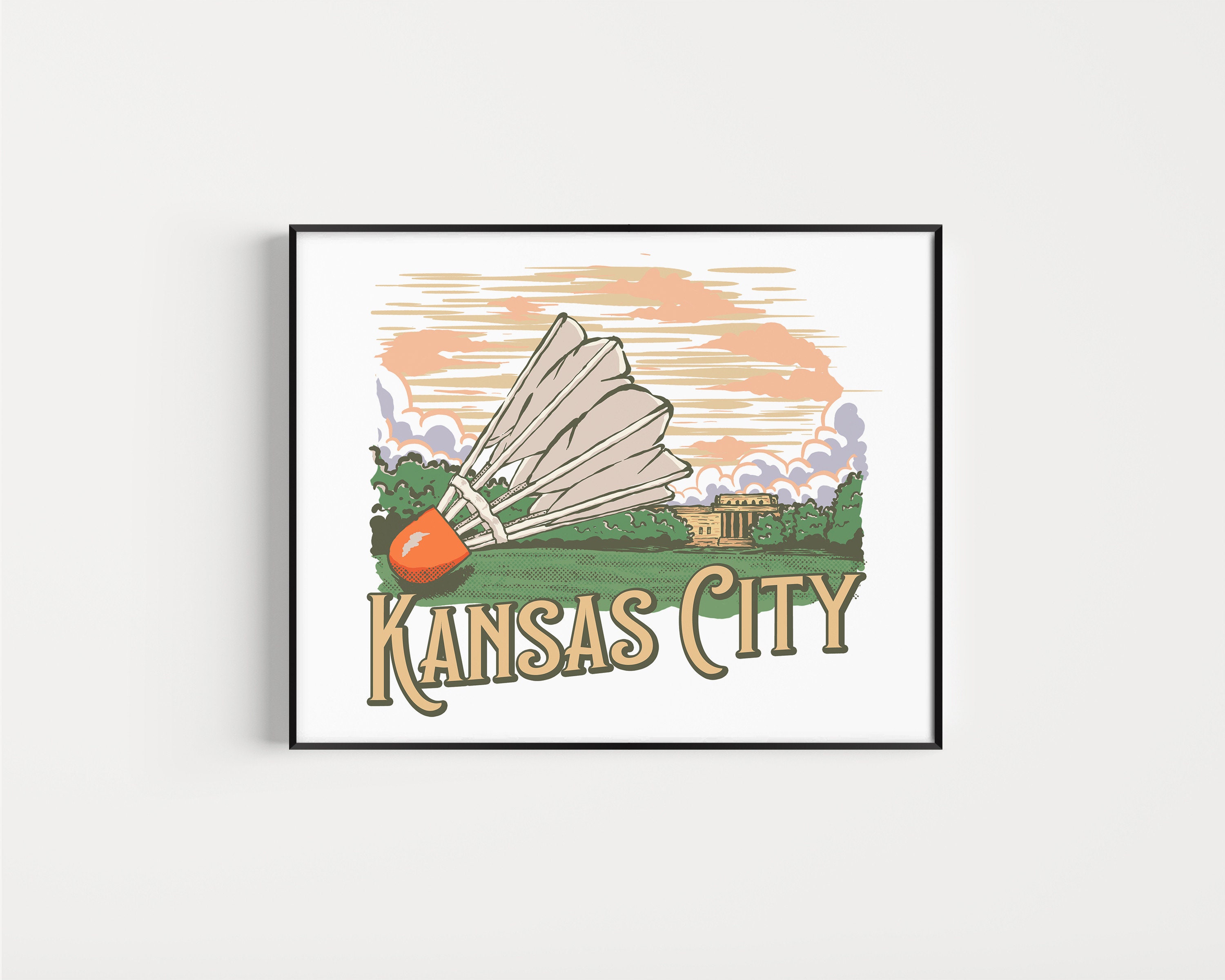 Kansas City Nelson Atkins Shuttlecock Print - Etsy