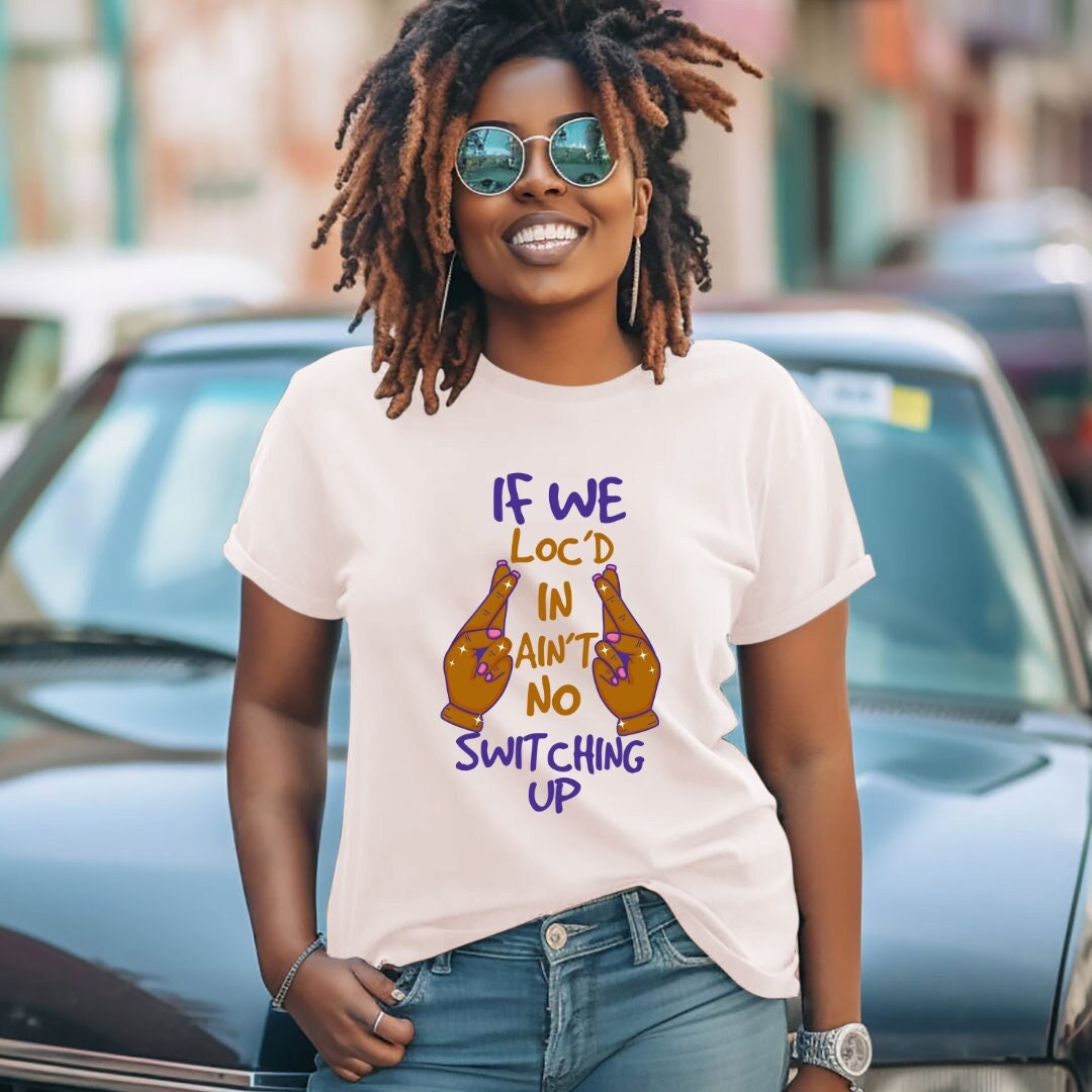 Loc'd in Unisex T-shirt: Black Woman Dreadlocks Microlocs Tee - Etsy
