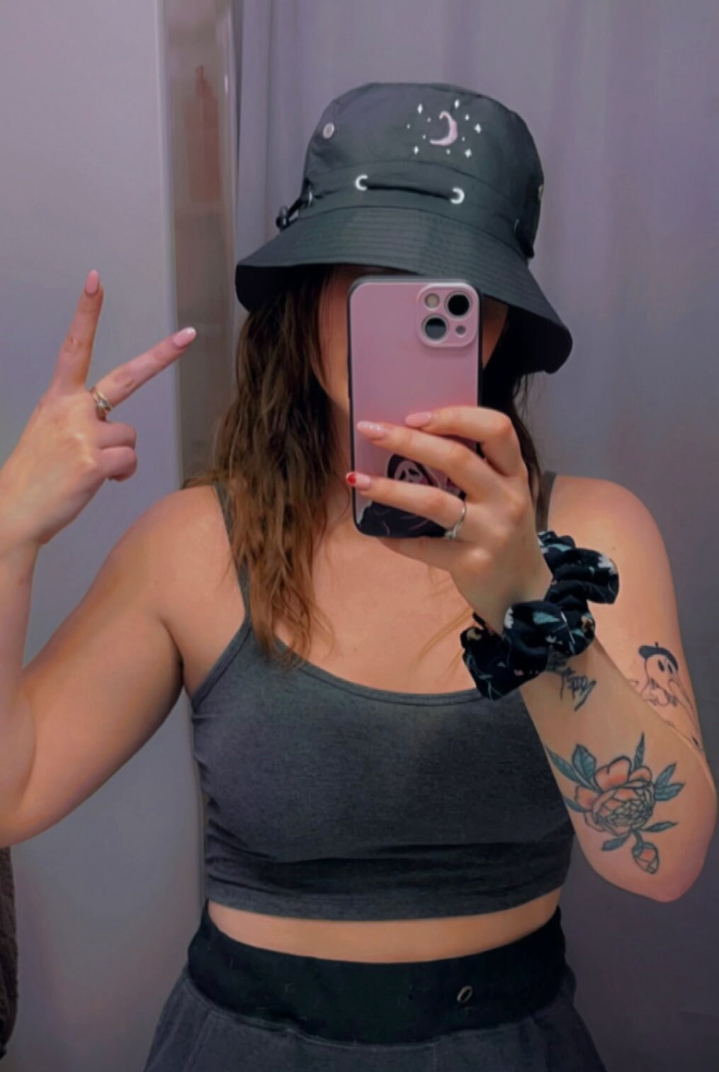 Purple Moon Bucket Hat / Festival Outfit Idea / Modern Witch Hat ...