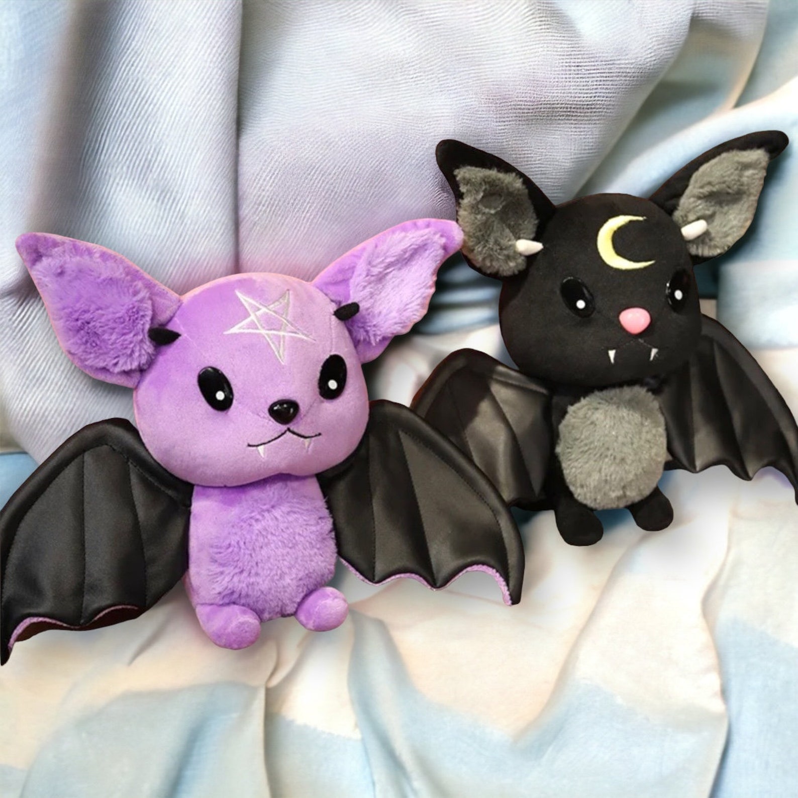 Celestes Batty Plush Friends / Moon Bat / Star Bat / Multi Colour / Bat ...