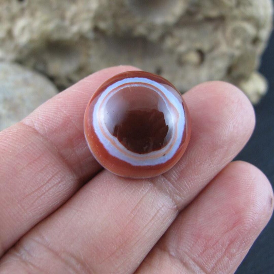 Rare Round Eye Agate Cabochon - Etsy
