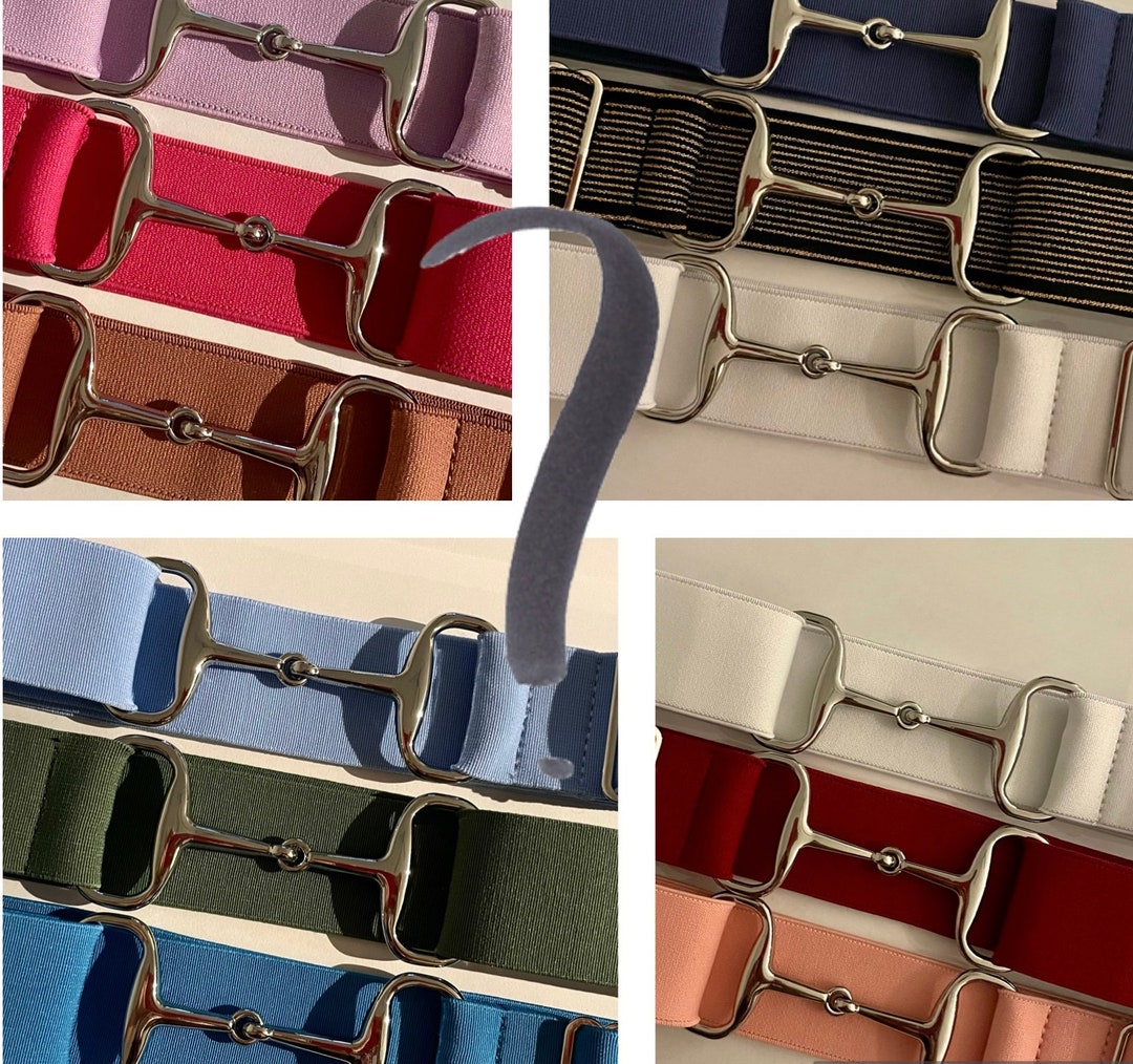 4 Randomly Selected Equestrian Elastic Snaffle Bit Belts - Bundle ...