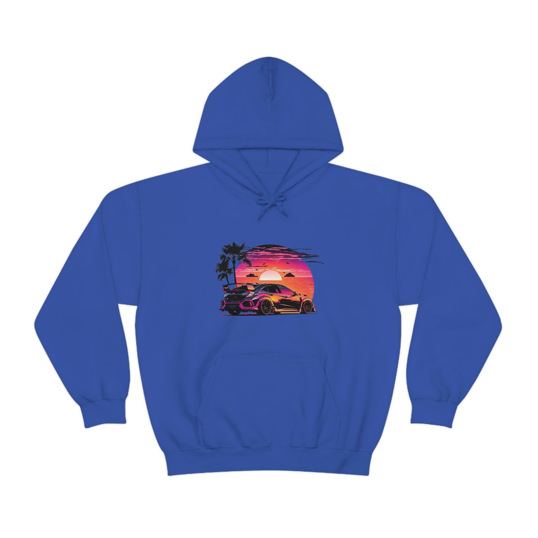 Honda Civic Type R Heavy Blend Synthwave Hoodie - Etsy