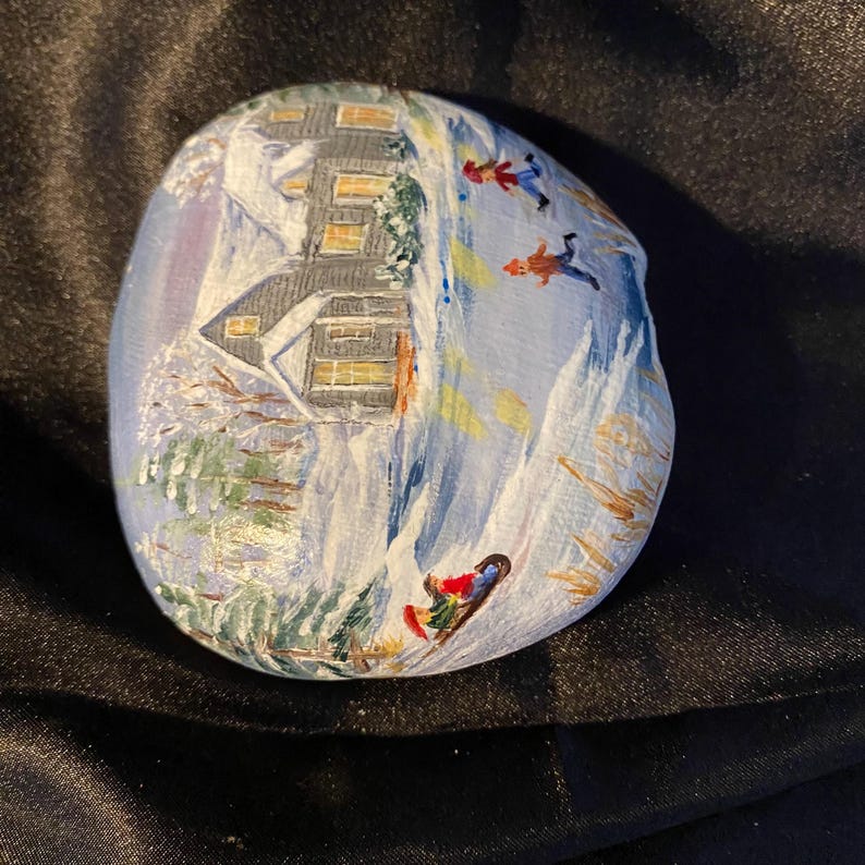 Hand Paint Rock Unique Gift One-of-a-kind Art Accent Piece - Etsy