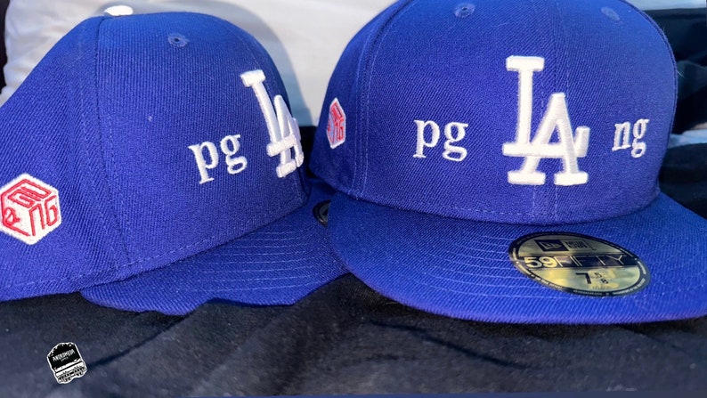 Kendrick Lamar Fitted LA Hat Pglang Authentic New Era Royal Blue,black ...