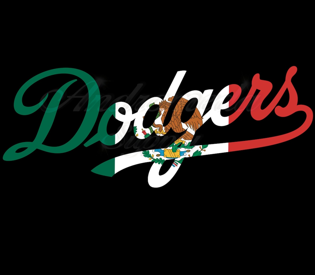 DODGERS MEXICAN FLAG Logo Png for Prints 300 Dpi Dtf,dtg Ready to Print ...