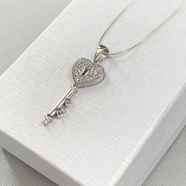 Long Key Necklace - Etsy