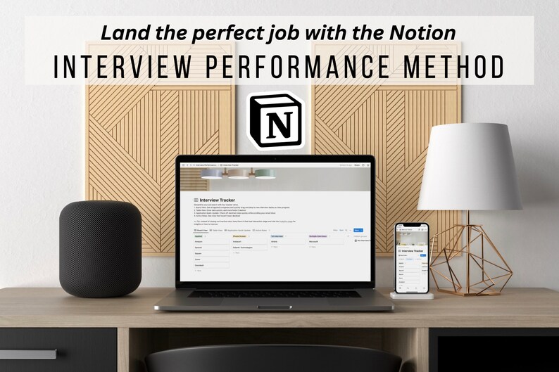 Notion Interview Performance Template Pack Career Planner - Etsy