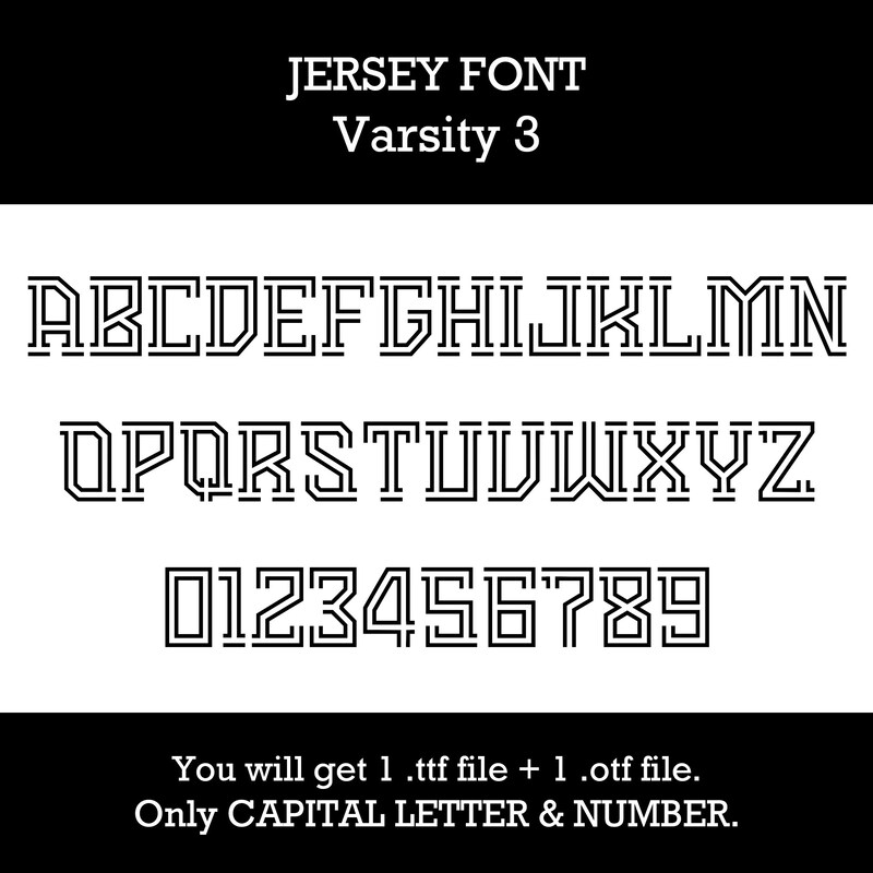 Messi Jersey Font - Etsy