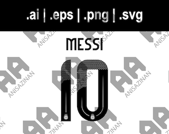Messi 10 Miami 2023-24 Cut File SVG PNG DXF (digital Download) - Etsy