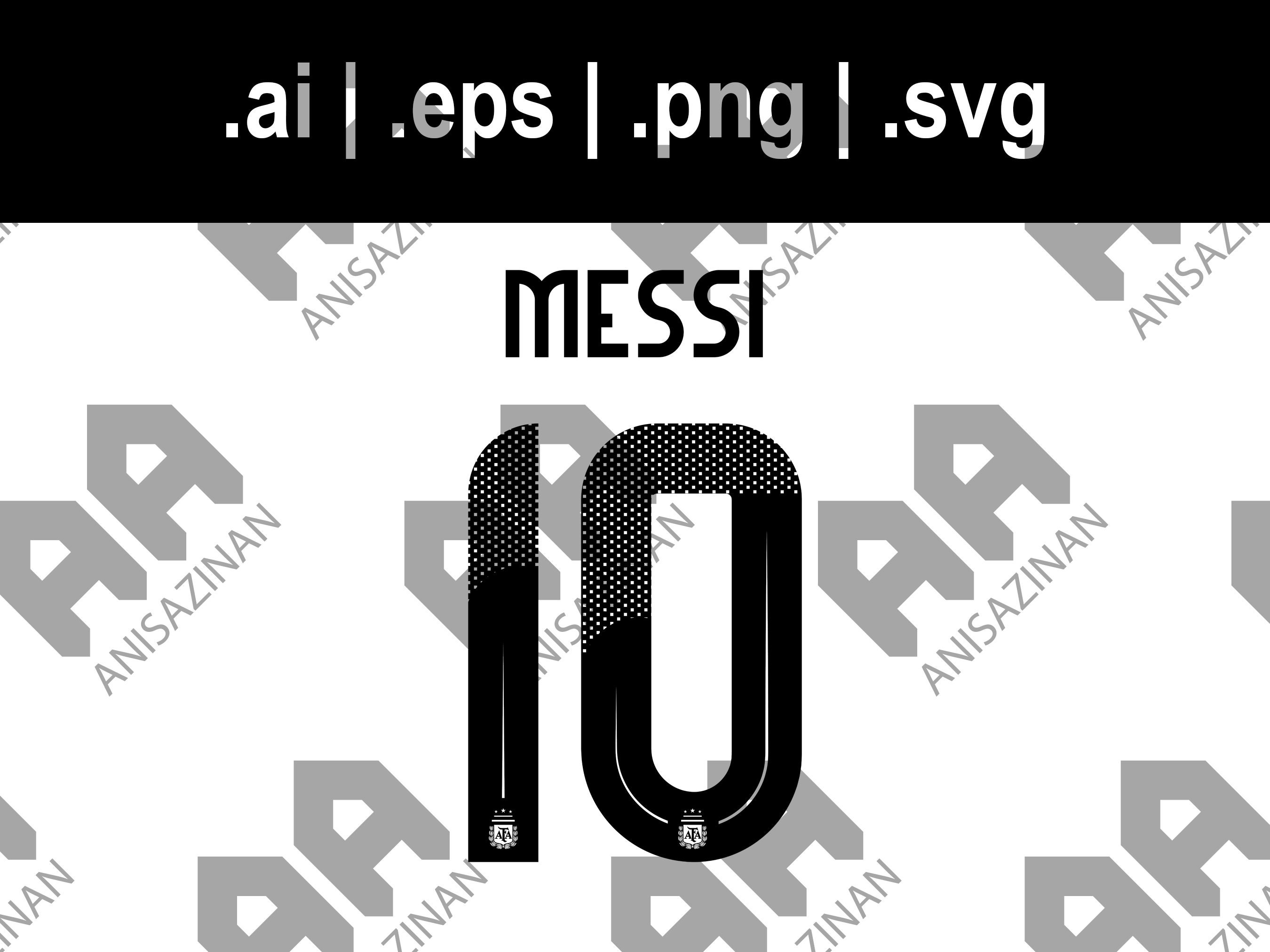 Messi 10 Argentina FC SVG | Cricut Cut File (digital Download) - Etsy