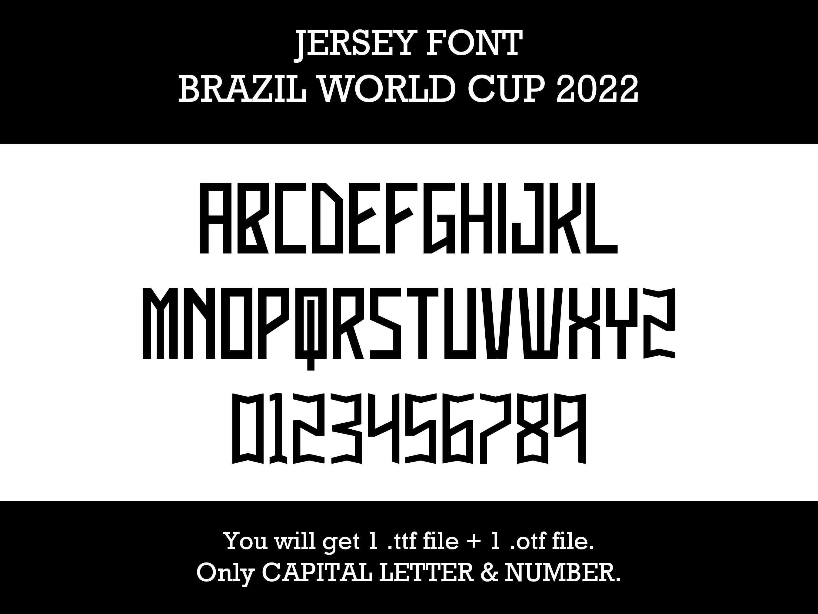 Brazil World Cup 2022 Jersey Font | Neymar Jr Jersey Font | Soccer Font ...