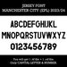 Manchester City 2023/24 Jersey Font (digital Download) - Etsy