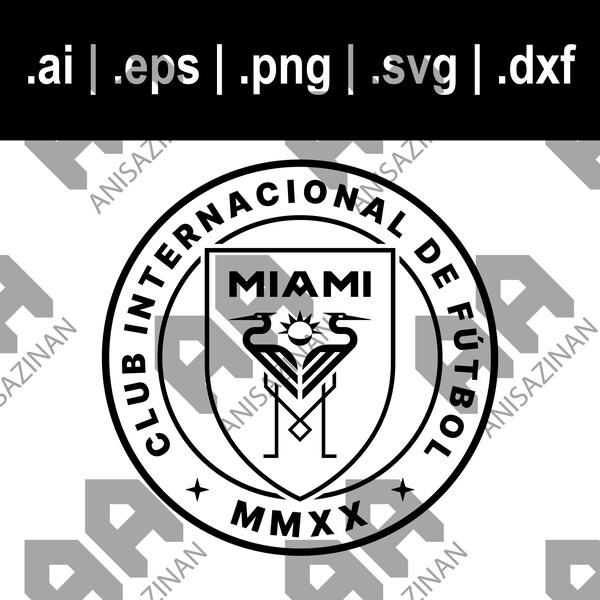 Inter Miami Logo Svg - Etsy