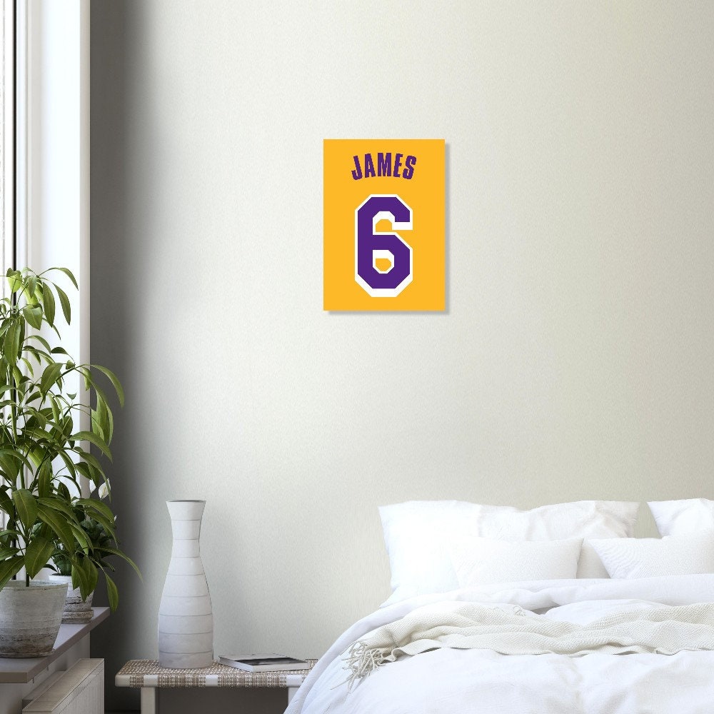 Lebron James 6 Lakers Jersey Poster A3 Size High Quality Print - Etsy