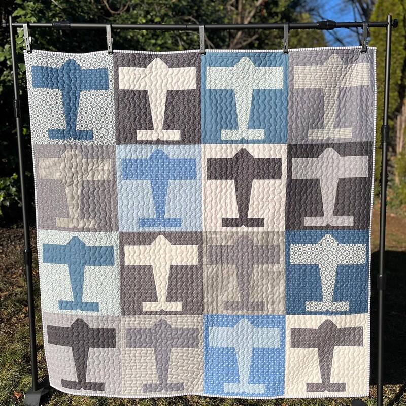 Airplane Quilt - Etsy