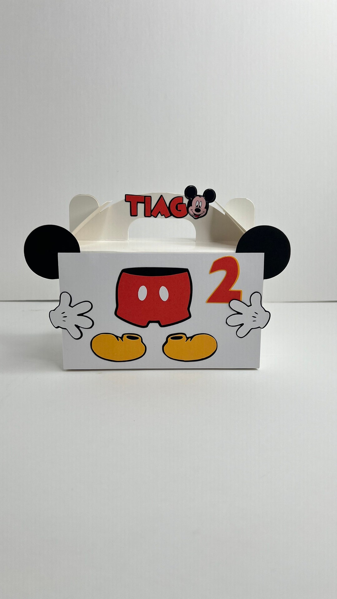 Mickey Mouse Favor Box: Birthday Party Keepsake - Etsy UK