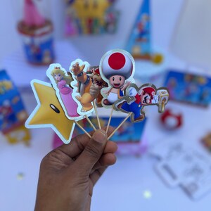 Cup Cake Topper Mario Bros/cupcake Topper Mario Bros/mario Cupcake ...