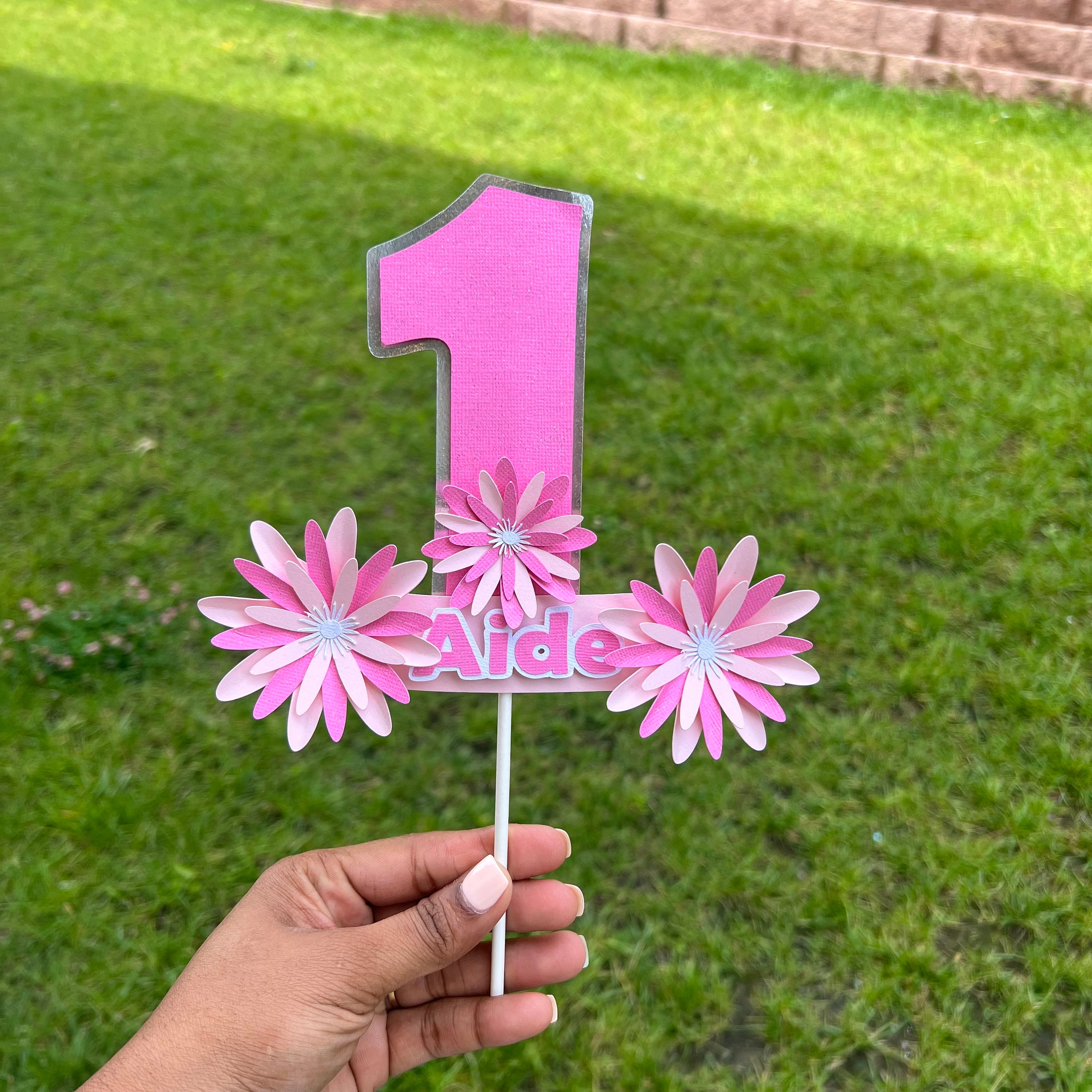 Personalized Cake Topper/number One Cake Topper/first Year Cake Topper ...