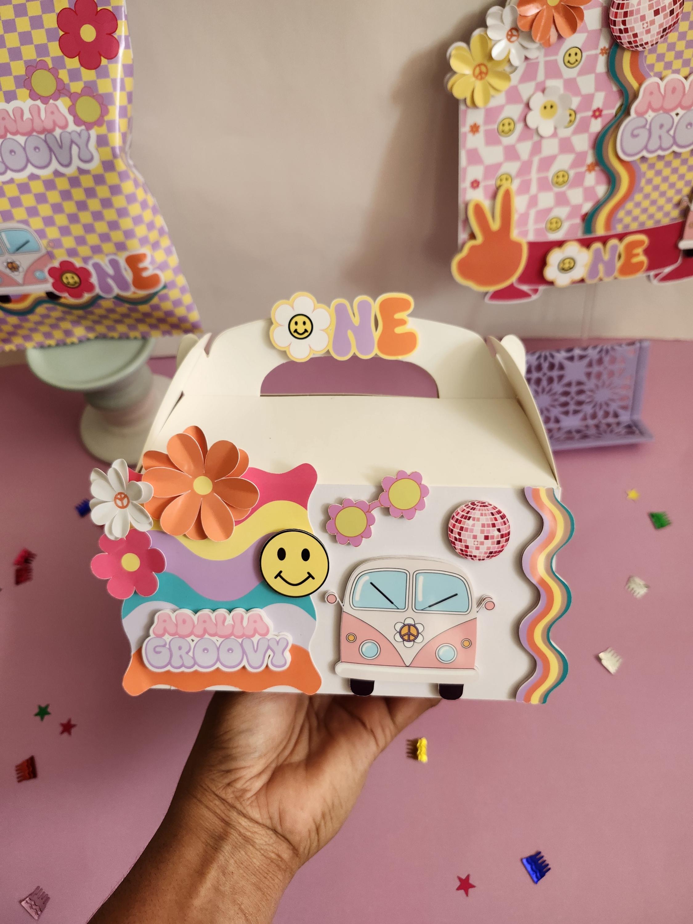 Groovy One Candy Boxes: 70s Retro Birthday Party Favors - Etsy