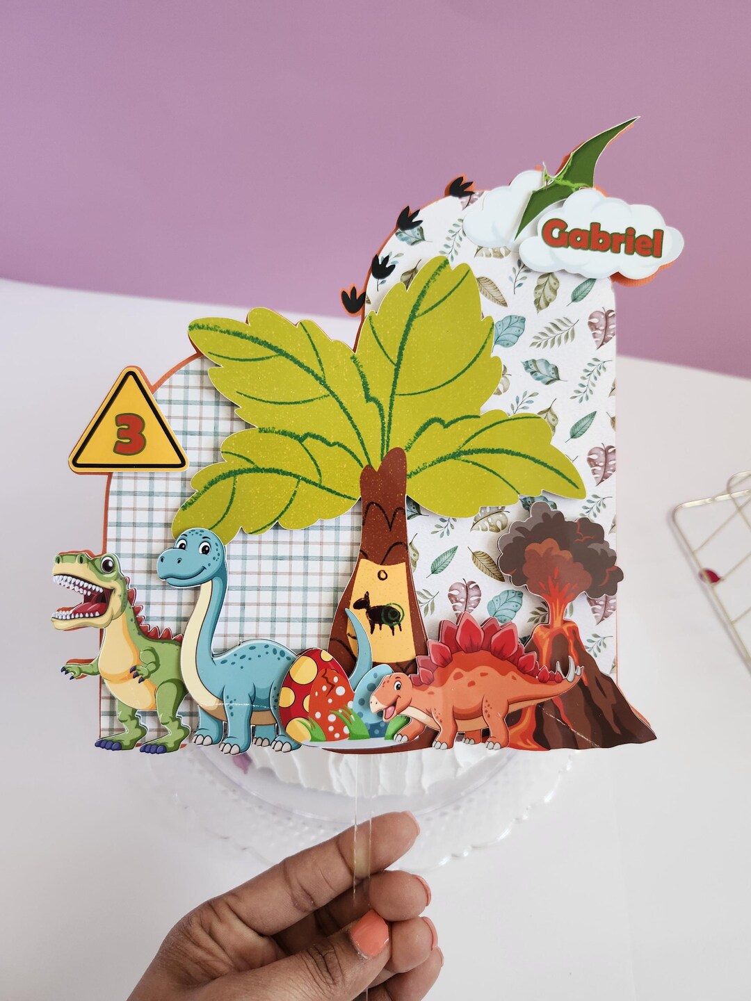 Dinosaur Cake Topper: Dino Party Decoration - Etsy