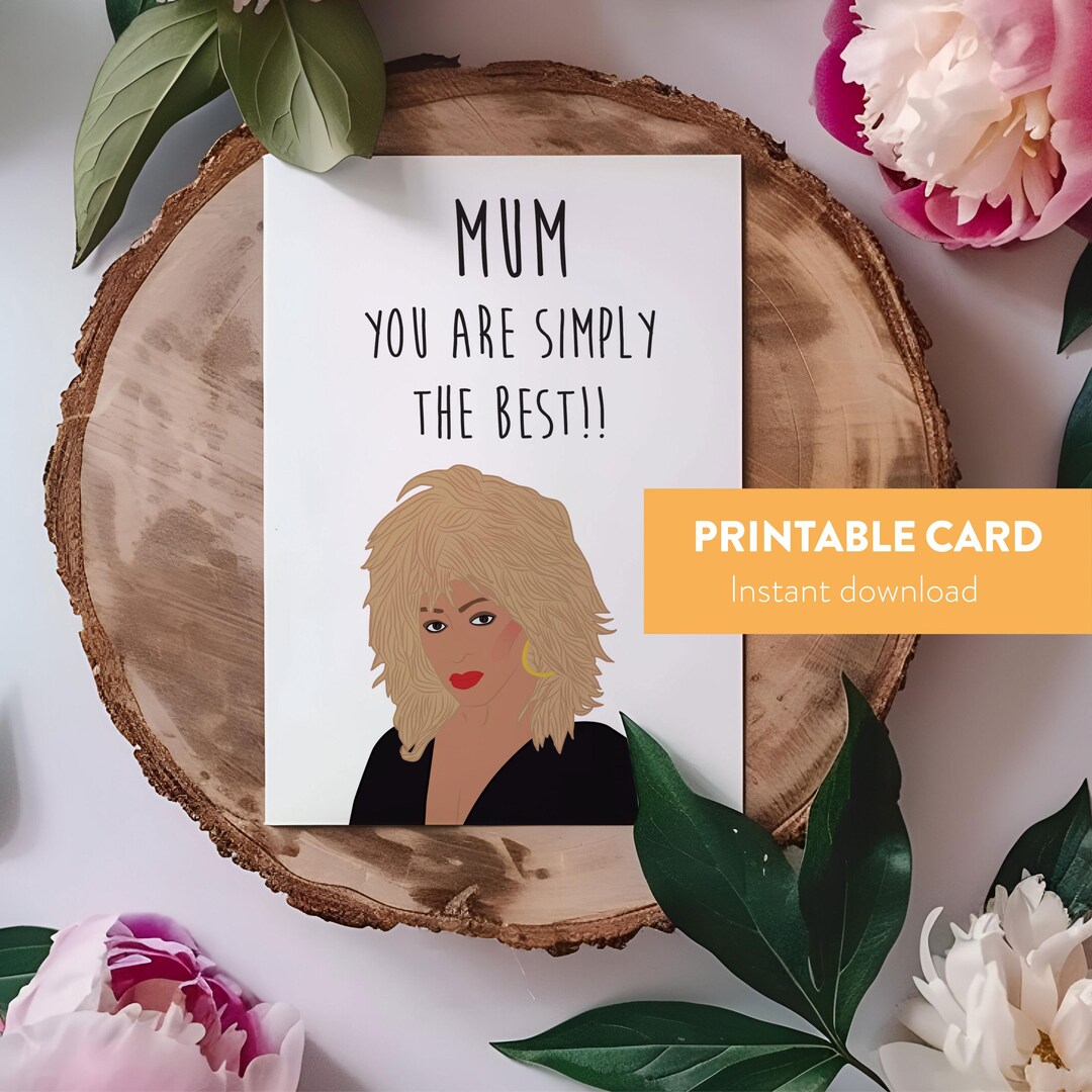 Mum You Are Simply the Best Card, Funny Mothers Day Card, Gift for Mum ...