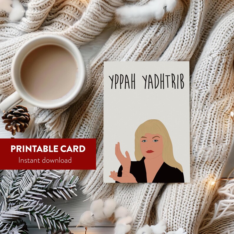 Twin Peaks Birthday Card, David Lynch Inspired, Quirky Birthday Card ...