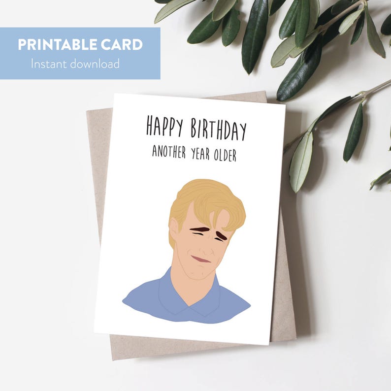 Funny 90s Meme Birthday Card, Crying Meme Card, Printable Birthday Card ...