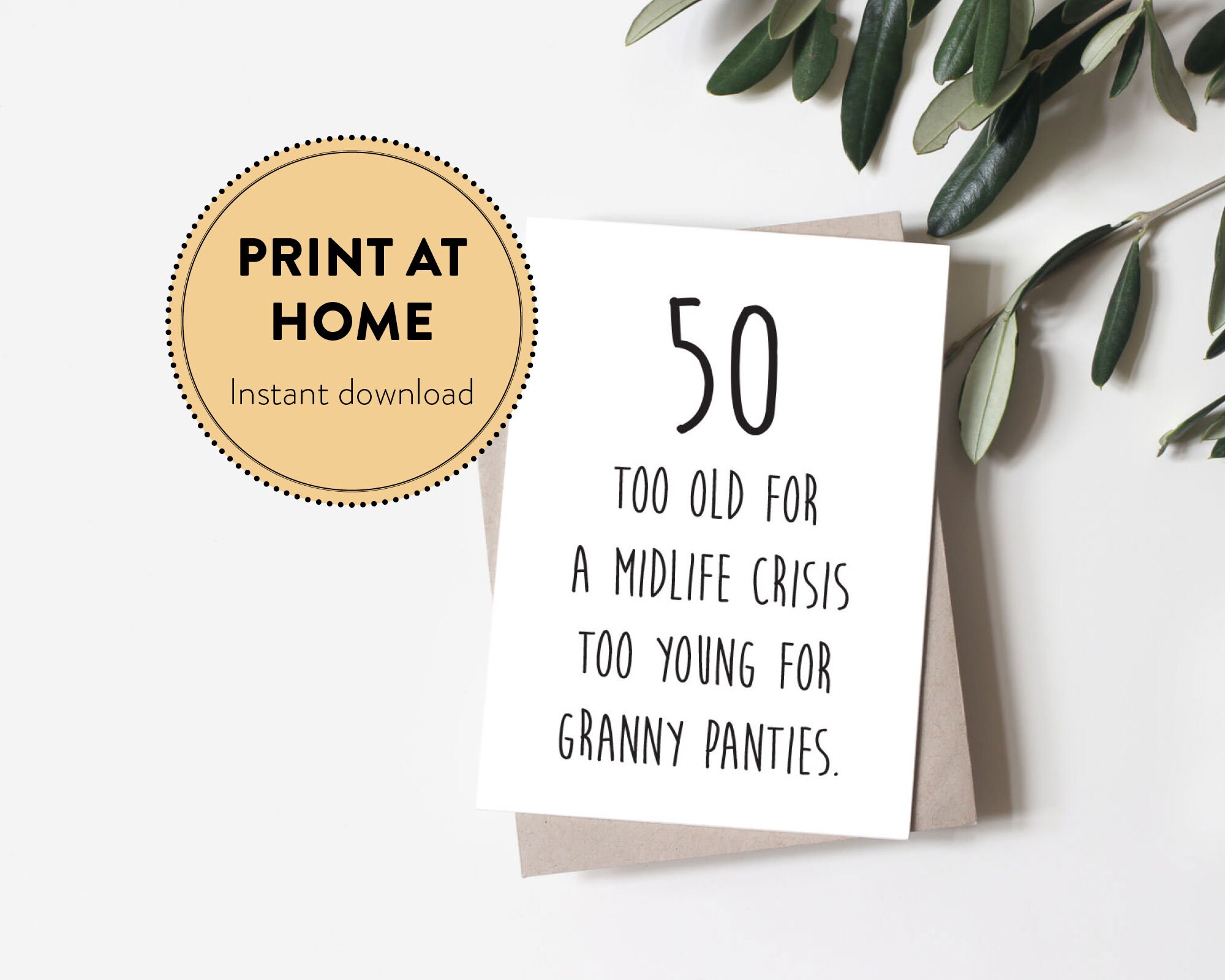 Funny 50th Birthday Card, 50th Birthday Gift for Best Friend, Turning ...