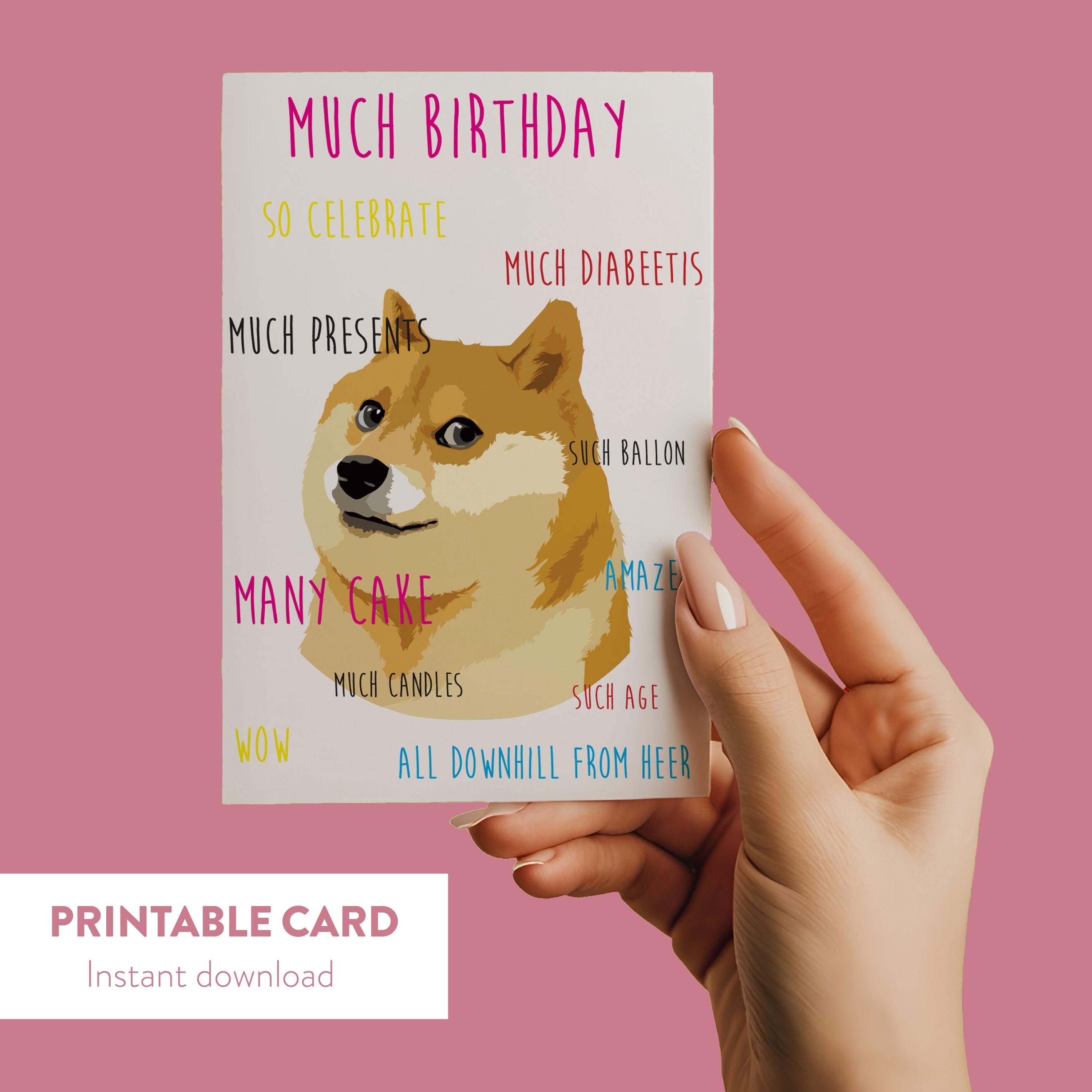 Shiba Inu Birthday Meme