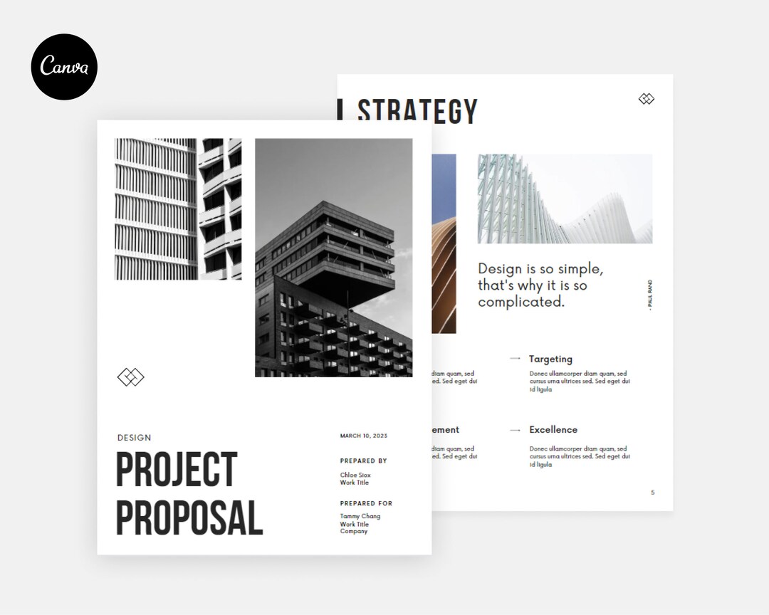 Project Proposal Template, Canva Template, Client Proposal Template ...