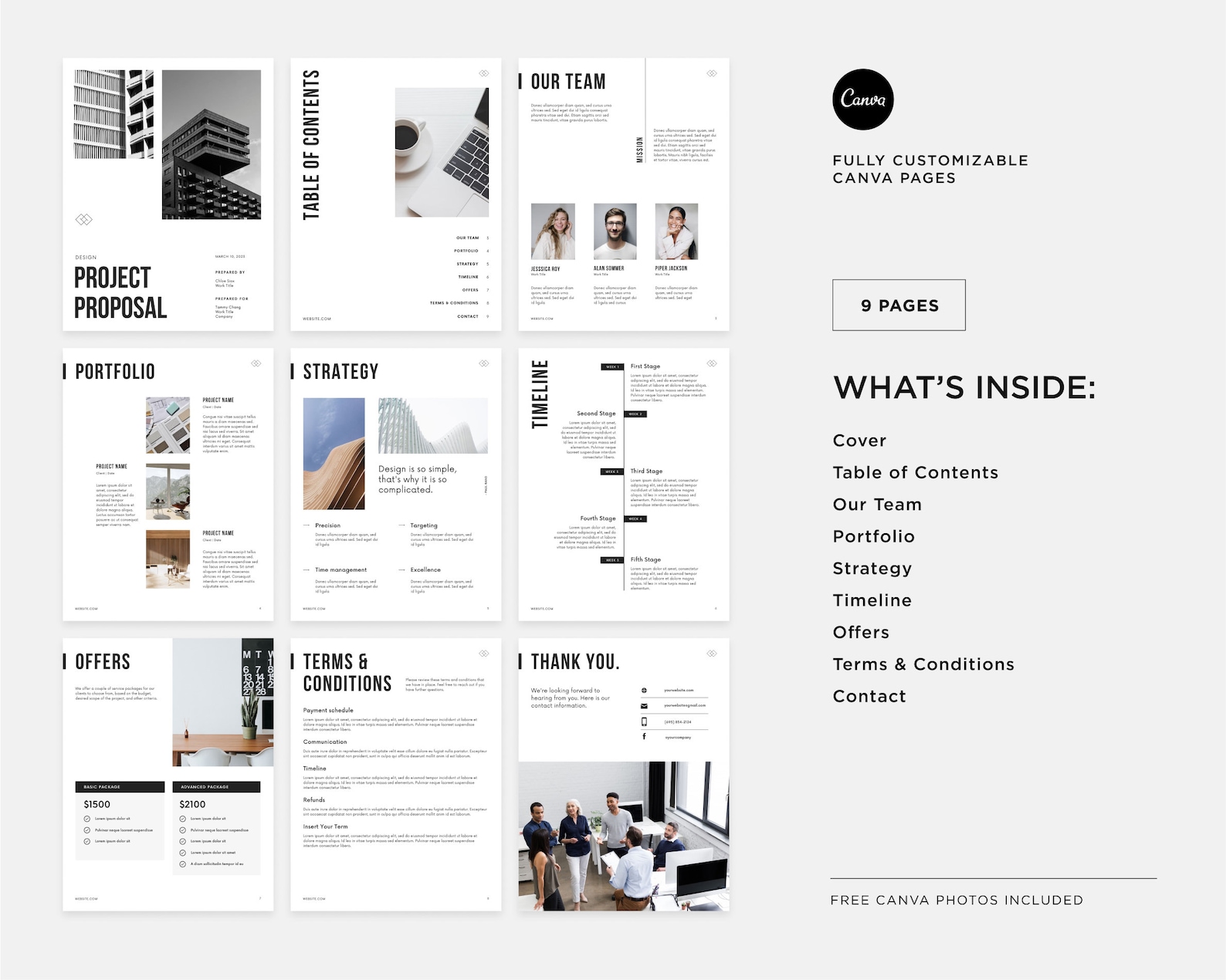 Project Proposal Template, Canva Template, Client Proposal Template ...