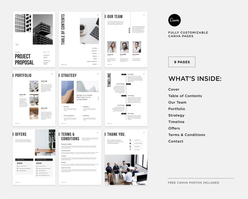 Project Proposal Template, Canva Template, Client Proposal Template ...