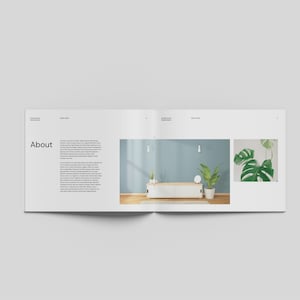 Clean Interior Design Portfolio Template, Canva & Indesign Portfolio ...