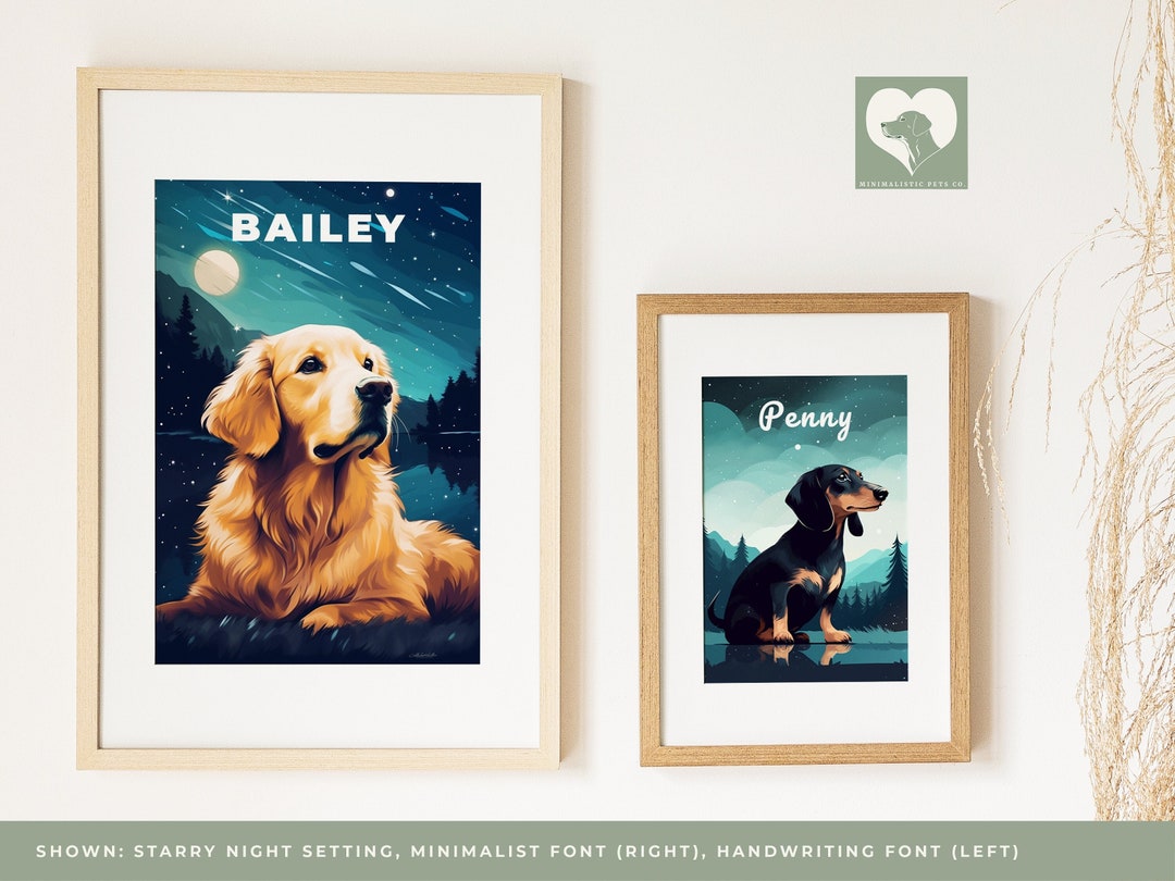 Custom Starry Night Portrait From Photo PRINTABLE Wall Art Personalized ...