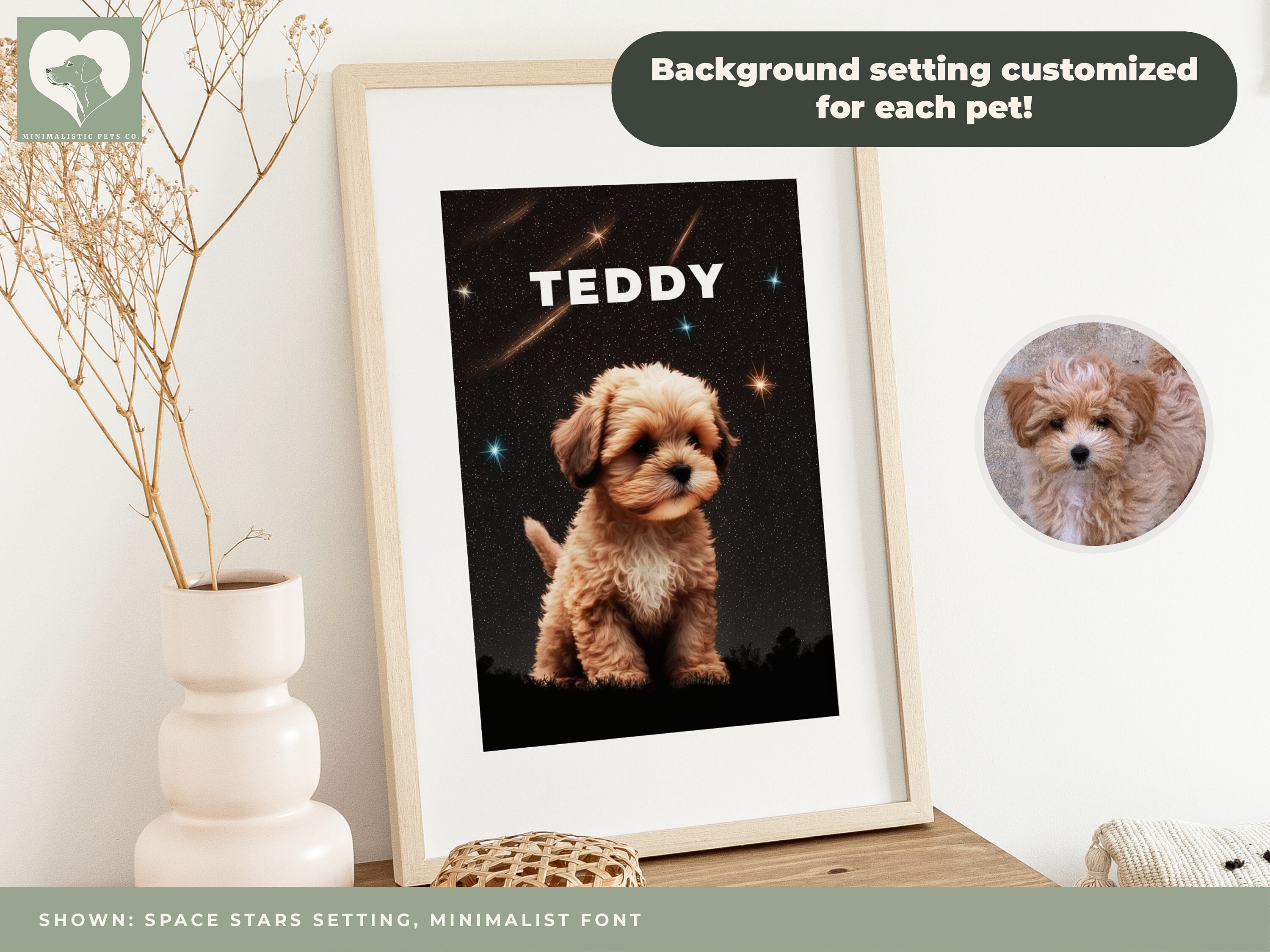 Custom Space Stars Portrait From Photo, PRINTABLE Wall Art ...