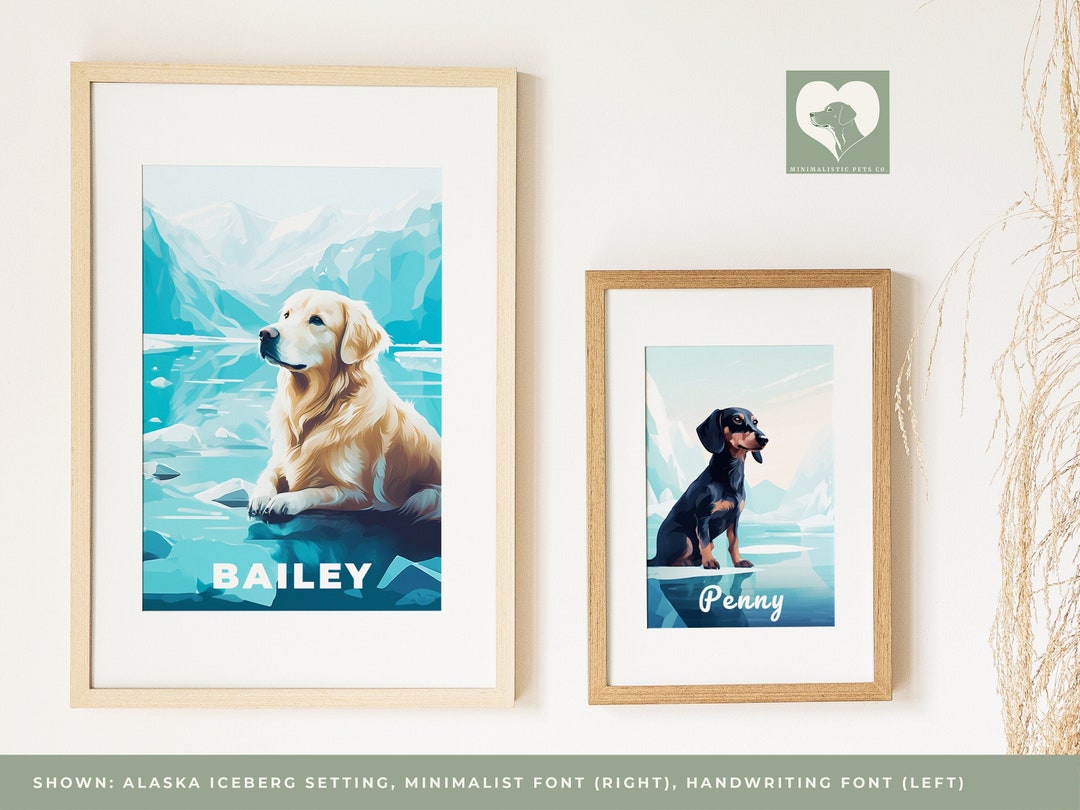 Custom Alaska Iceberg Portrait From Photo PRINTABLE Wall Art ...