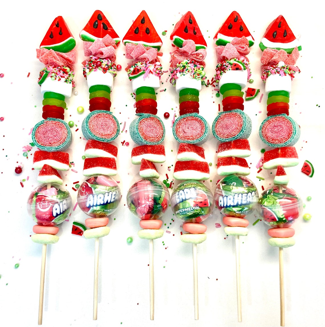 Watermelon Candy Kabobs Summer Theme Birthday Party - Etsy