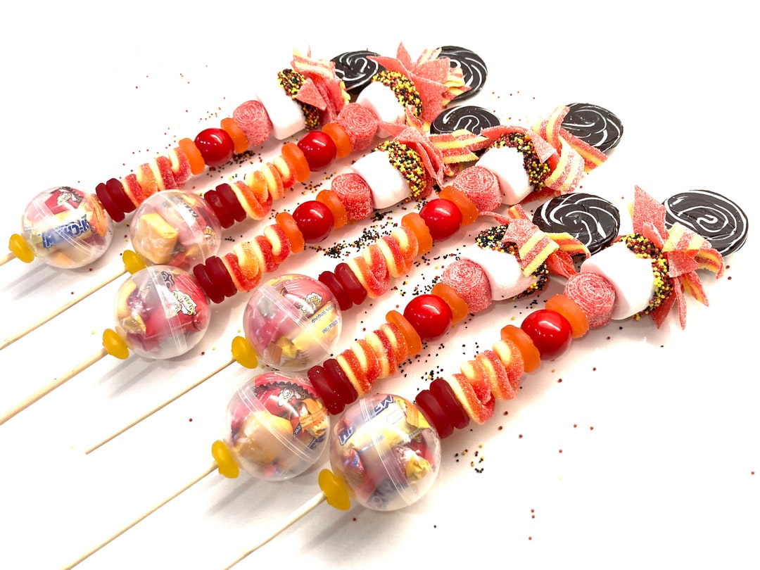 Incredible Fire Theme Candy Kabobs Themed Kids Birthday Candy - Etsy