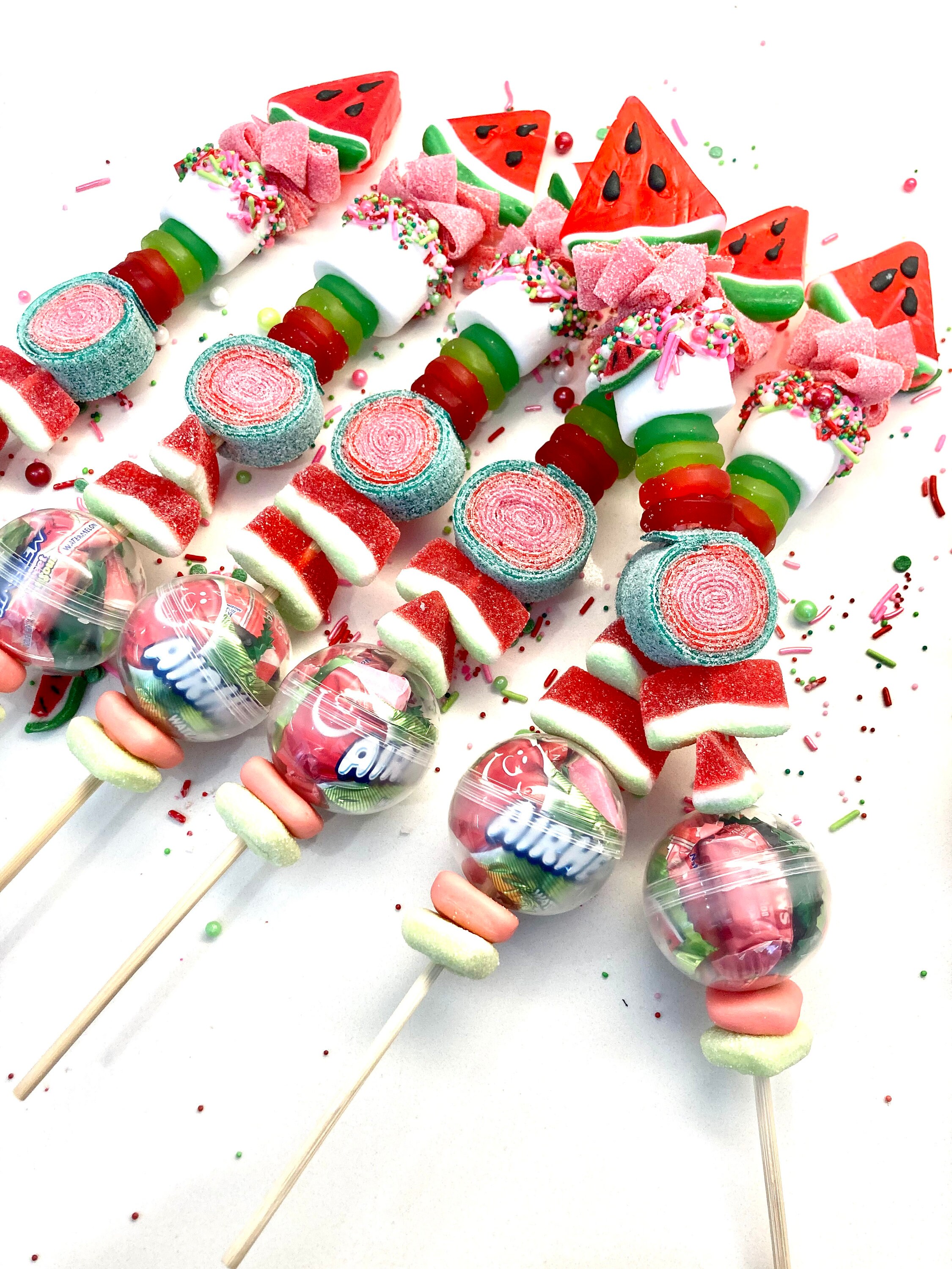 Watermelon Candy Kabobs Summer Theme Birthday Party - Etsy