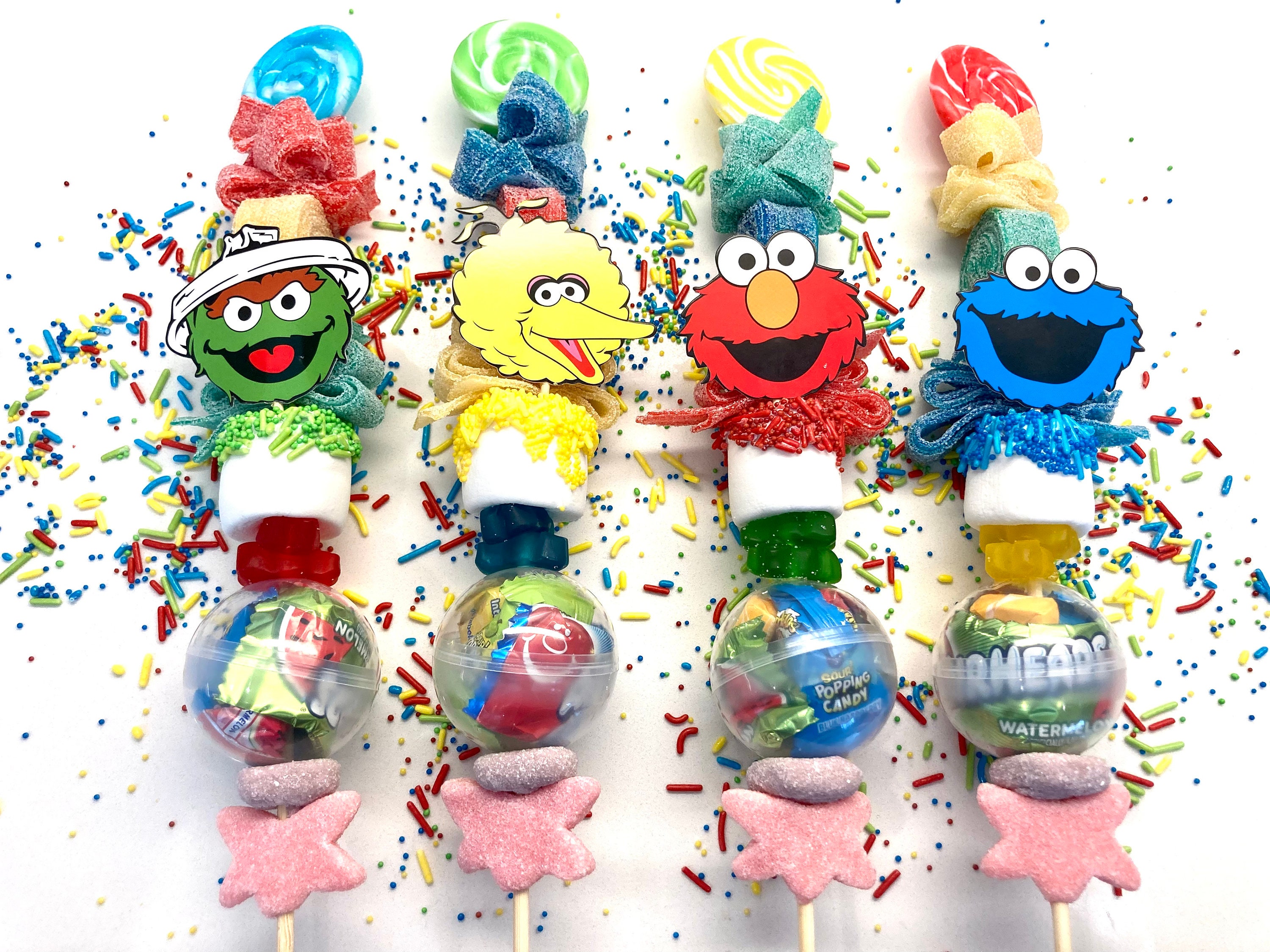 Elmo Marshmallow Favors Sesame Street 1 Elmo Cookie Monster Big Bird