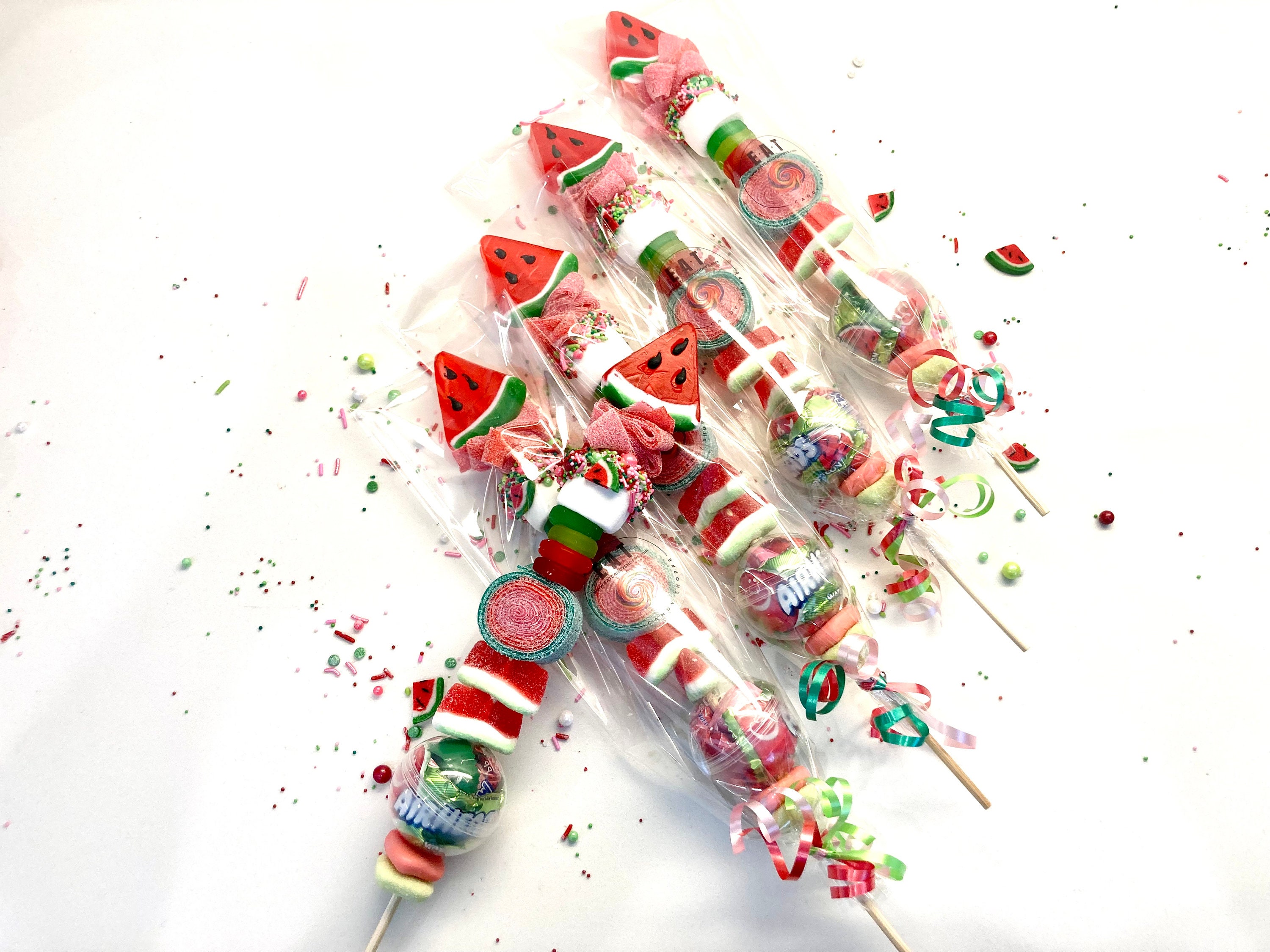 Watermelon Candy Kabobs Summer Theme Birthday Party - Etsy