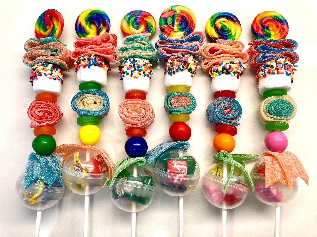 18 XL BIRTHDAY Candy Kabob Made to Order Party Favor Personalized - Etsy