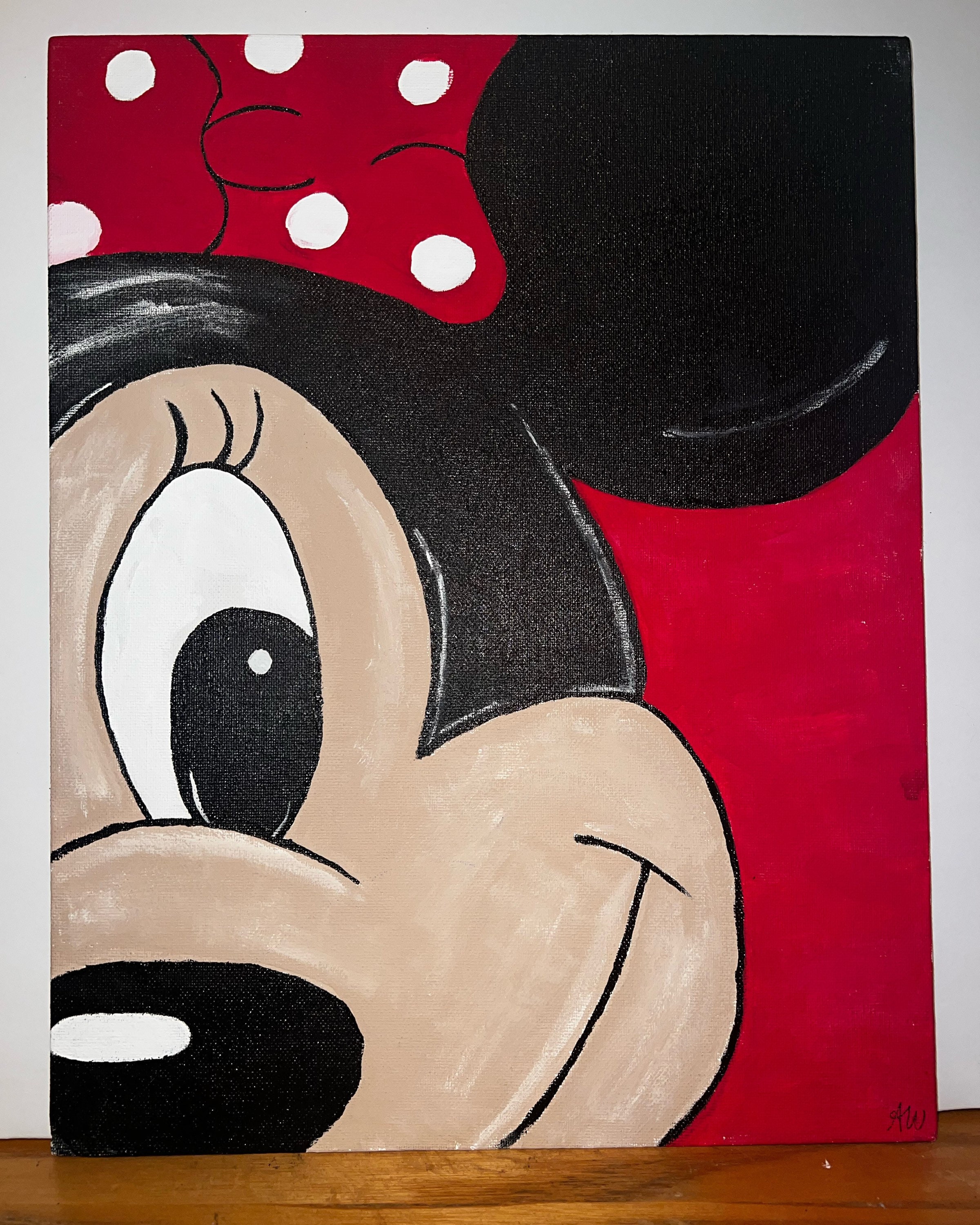 Minnie Mouse Painting - Etsy