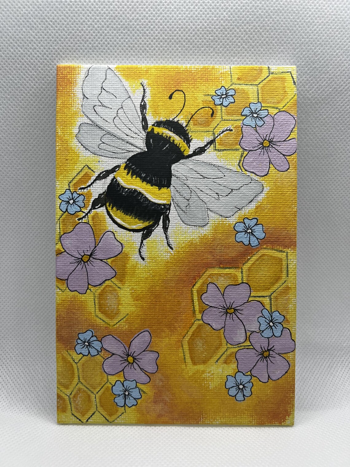 Bumblebee Acrylic Painting - Etsy