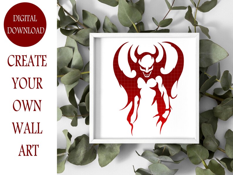 Demon Svg, DIY Devil Graphic, Devilish Art, Edgy Crafting, Cheeky Satan ...